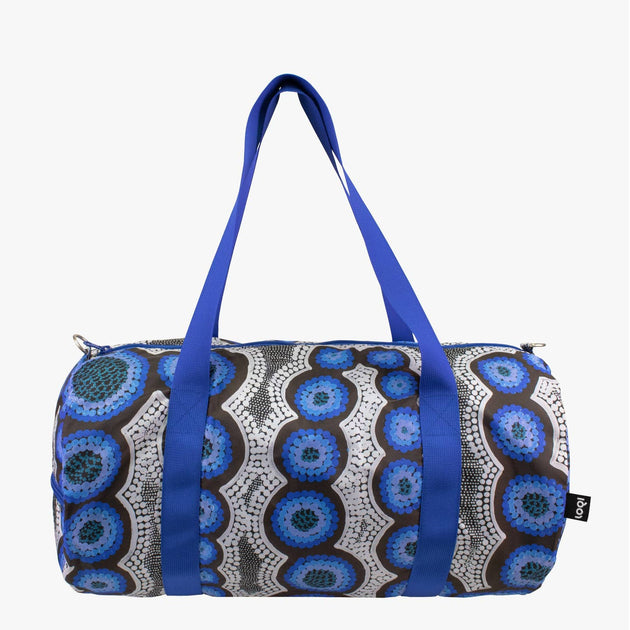 LOQI Bag: Kirsten Nangala Egan Water Dreaming Blue Recycled Weekender ...